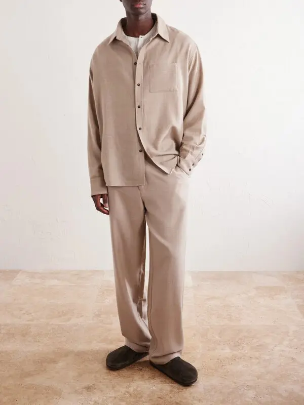 THE ELDER STATESMAN Wool And Cashmere-blend Shirt
