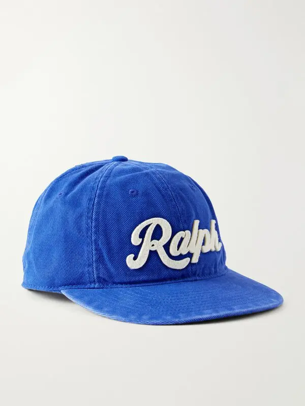 Polo Ralph Lauren Embroidered Cotton-twill Baseball Cap - Blue