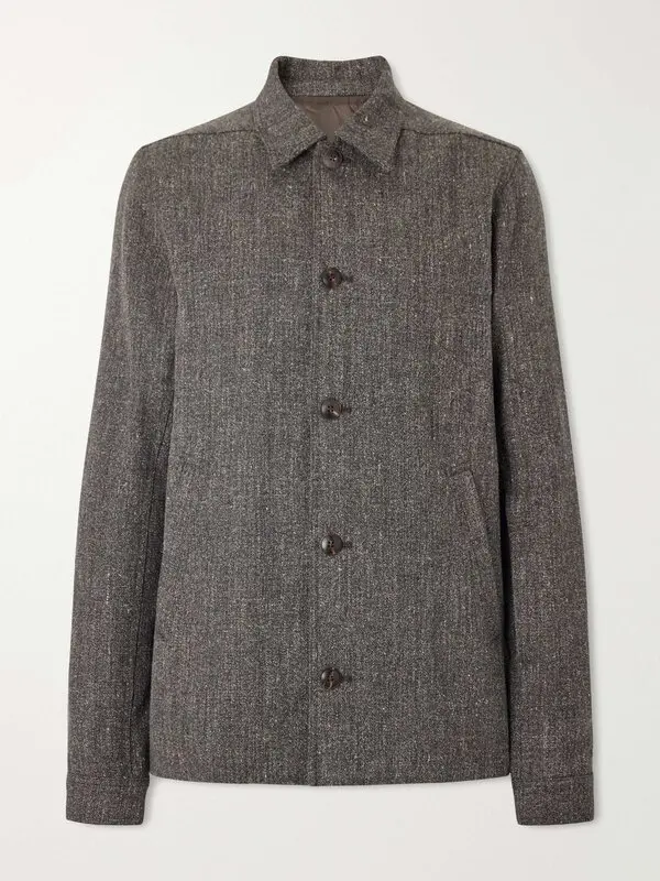 Rick Owens Brad Wool And Linen-blend Jacket