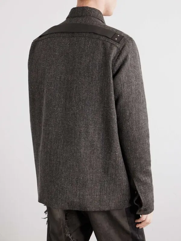 Rick Owens Brad Wool And Linen-blend Jacket