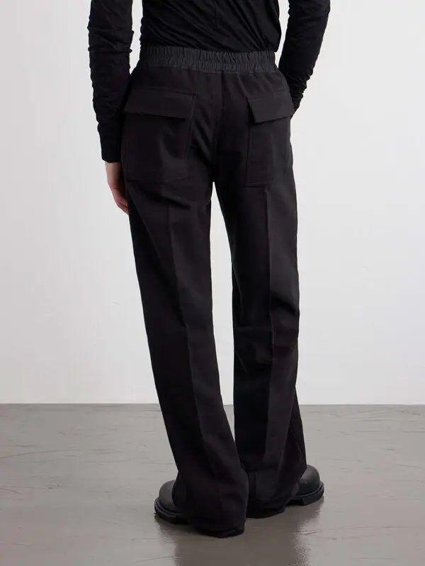 Rick Owens Dietrich Straight-leg Cotton-twill Drawstring Trousers