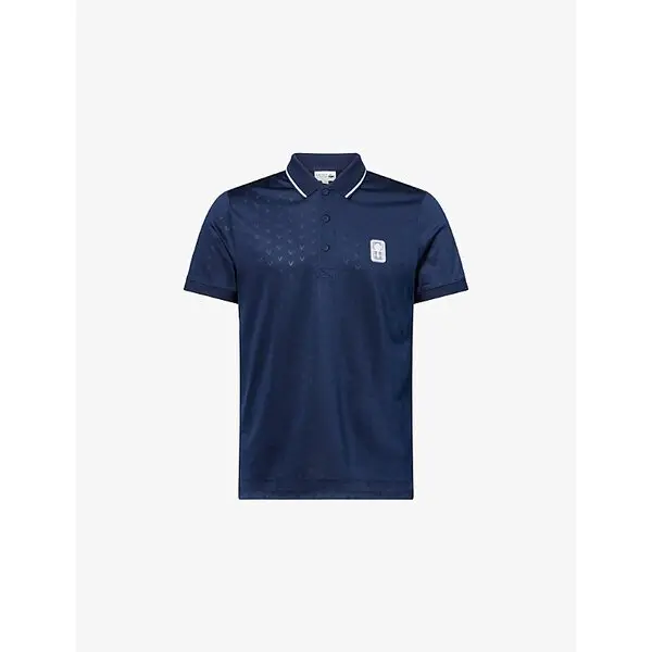 Lacoste Tennis Heritage Jersey Polo Shirt - Navy