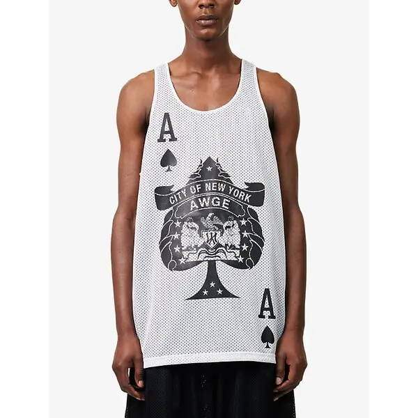 AWGE Nyc Aces Reversible Double Mesh Jersey Vest