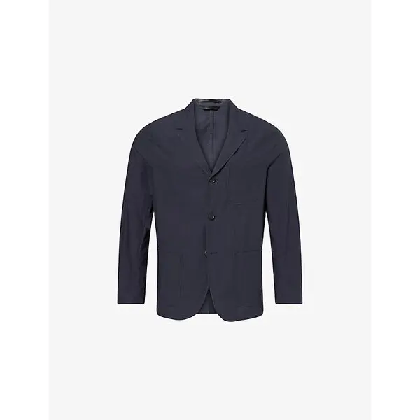 Sunspel Single-breasted Lightweight Cotton Poplin Jacket