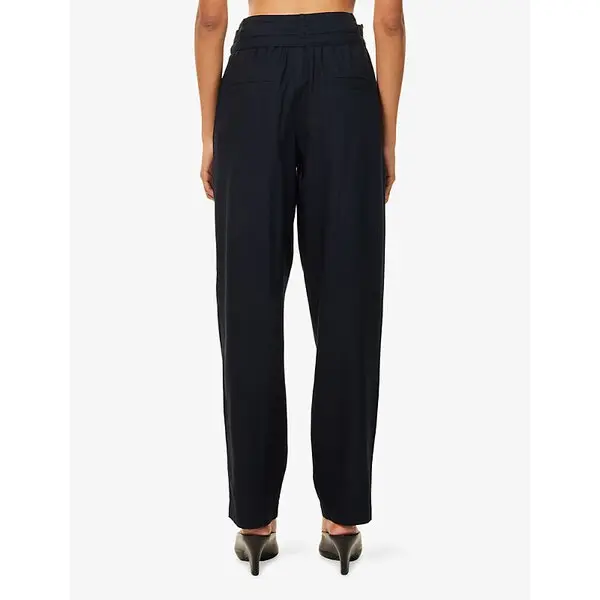 Isabel Marant Étoile Celia Pleated Linen-blend Trousers