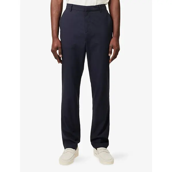 Sunspel Straight-leg Cotton Poplin Trousers