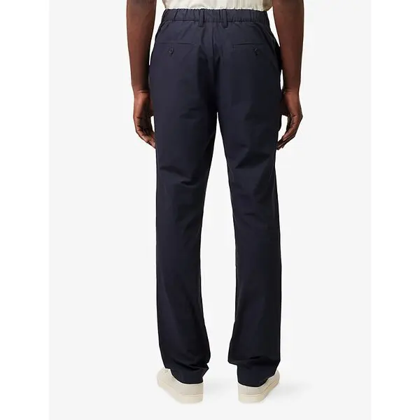 Sunspel Straight-leg Cotton Poplin Trousers
