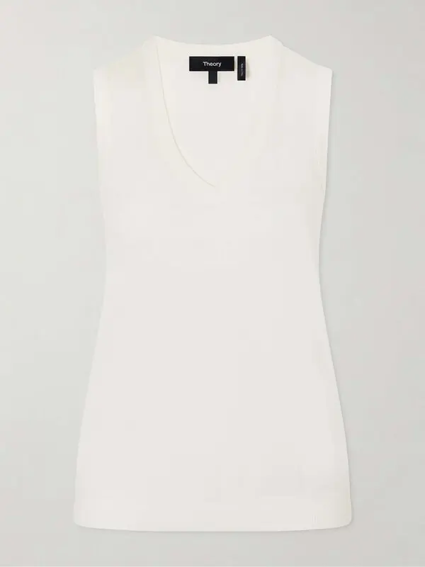 Theory Ribbed Wool Tank
