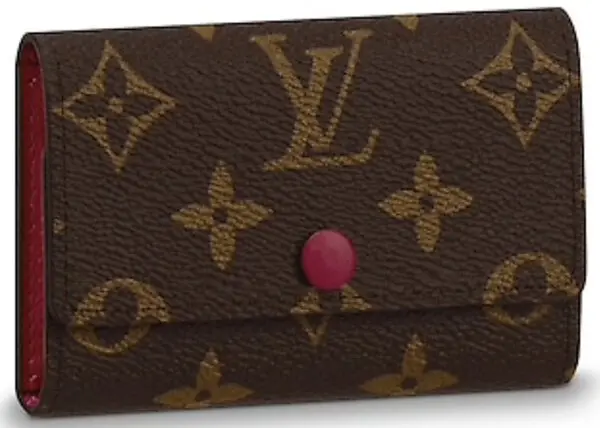 LOUIS VUITTON Cles 6 Key Holder Monogram Fuchsiainterior