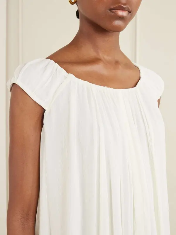 Staud Leda Chiffon Maxi Dress