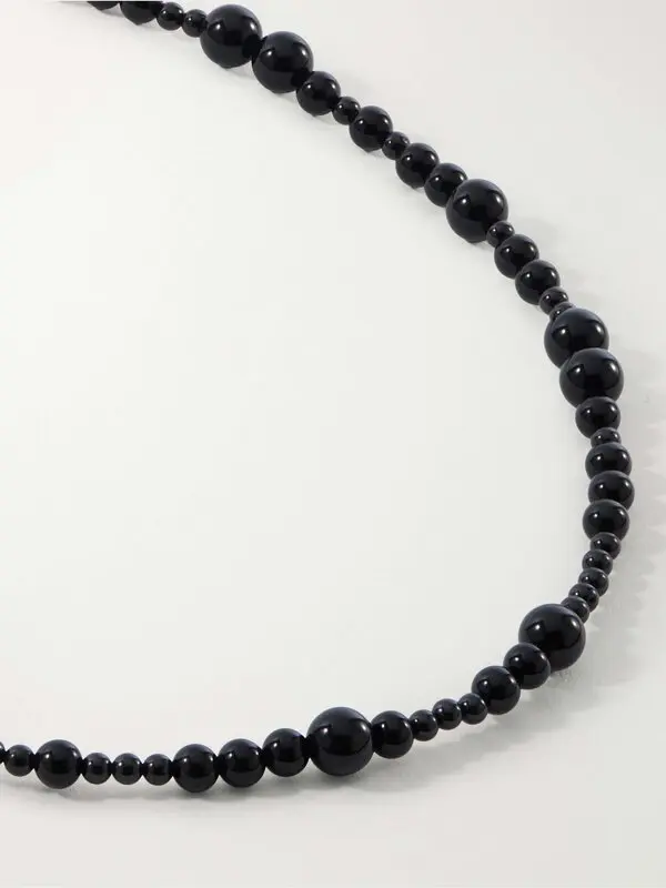 SOPHIE BUHAI Constellation Sterling Silver And Onyx Beaded Necklace
