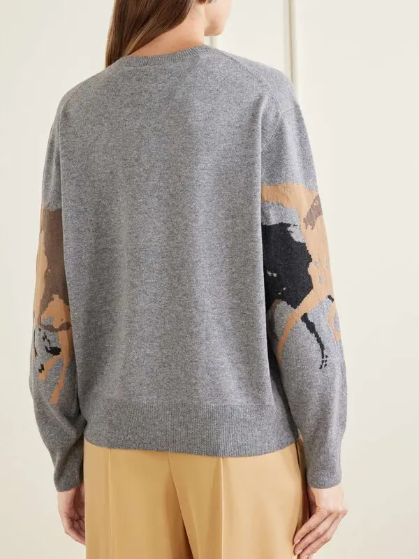 Stella McCartney Racing Horse Wool Sweater - Grape