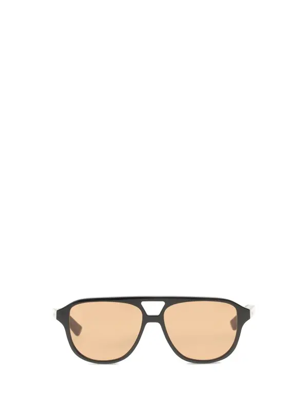 Alexander McQueen Signature Essentials Aviator Sunglasses - Brown