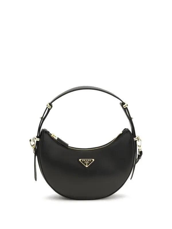 Prada Arqué Shoulder Bag - Black