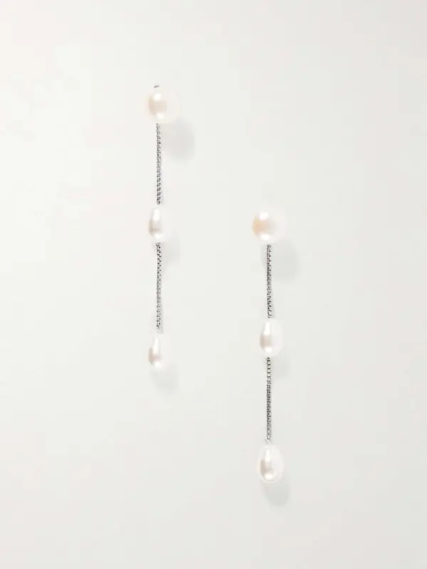 SOPHIE BUHAI Sterling And Pearl Earrings