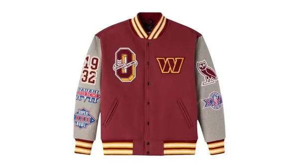 OVO X Nfl Washington Commanders Wool Varsity Jacket