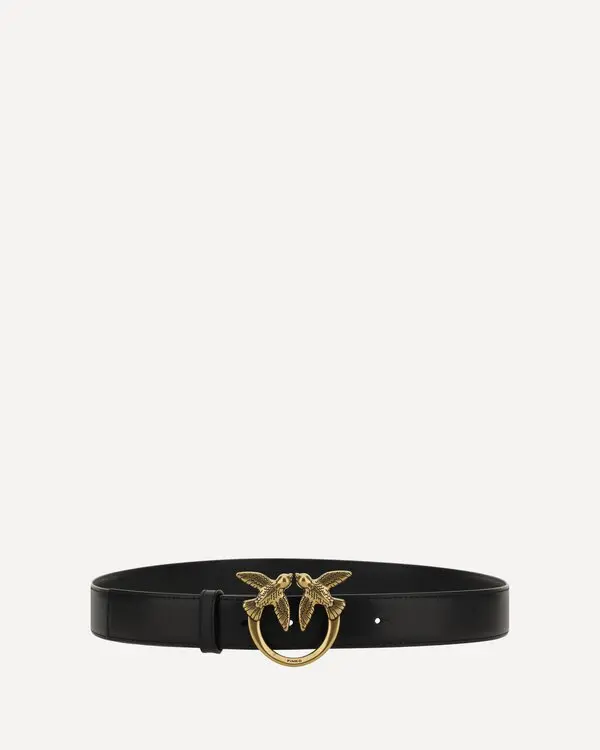 Pinko Love Berry Leather Belt