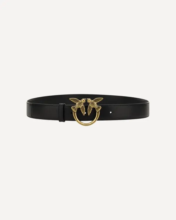 Pinko Love Berry Leather Belt