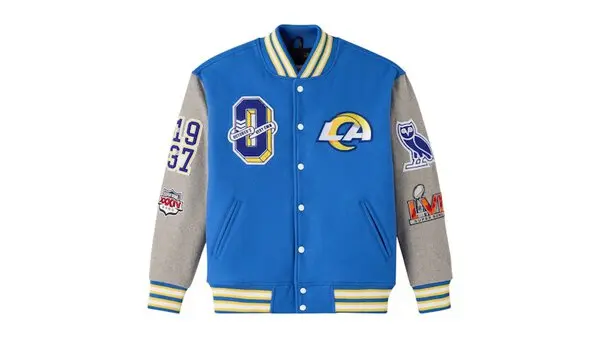 OVO X Nfl Los Angeles Rams Wool Varsity Jacket