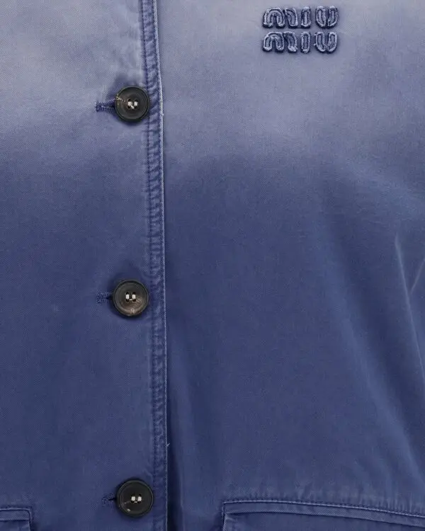 Miu Miu Old Washed Twill Jacket