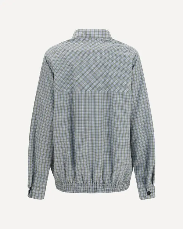 Miu Miu Checked Technical Fabric Blouson Jacket