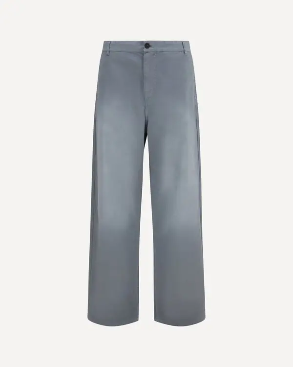 Miu Miu Garment-dyed Wide-leg Pants