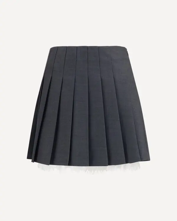 SELF-PORTRAIT Pleated Mini Skirt