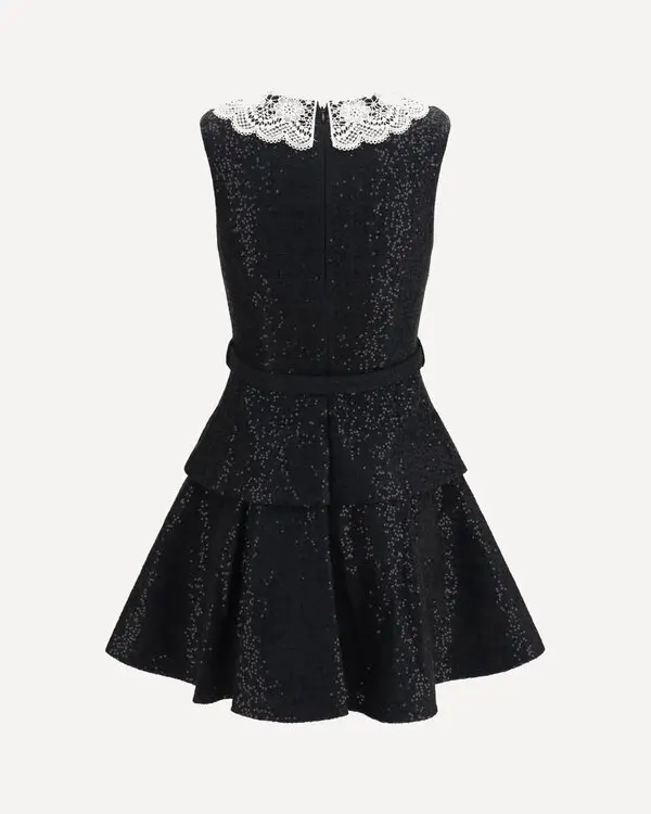 SELF-PORTRAIT Sequin Bouclé Dress