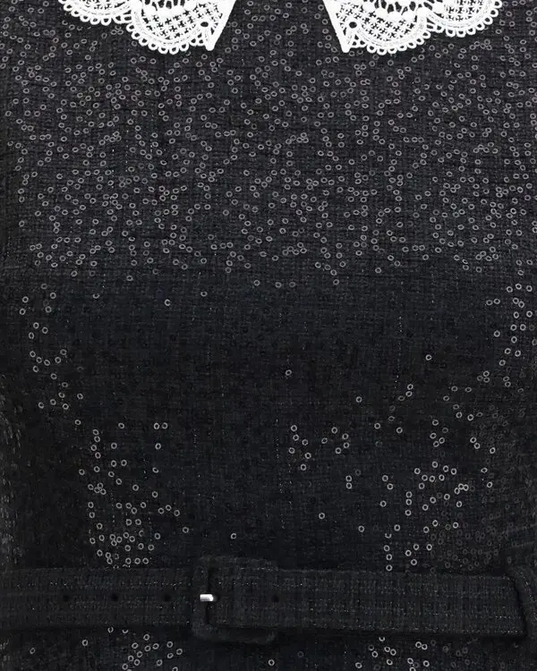 SELF-PORTRAIT Sequin Bouclé Dress