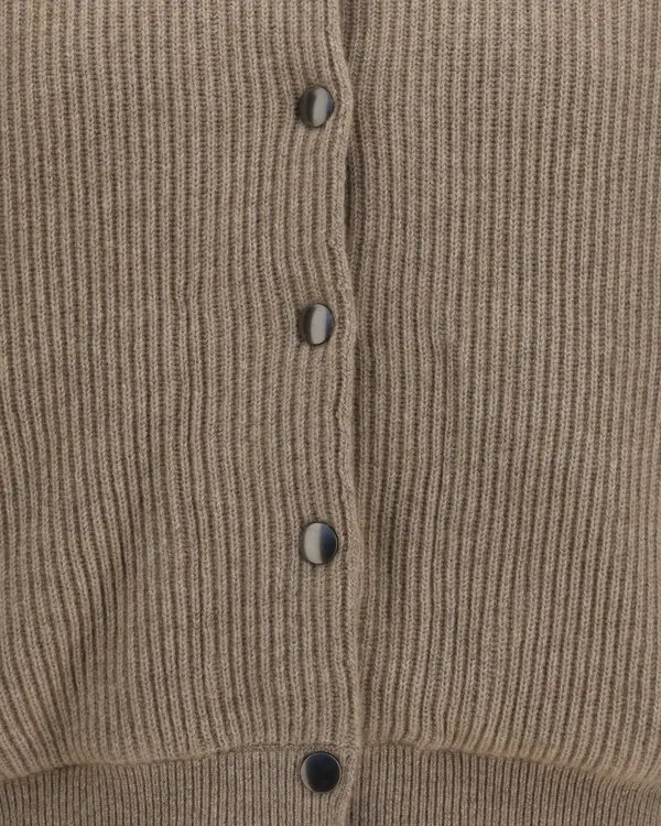 Brunello Cucinelli Ribbed Cashmere Bomber