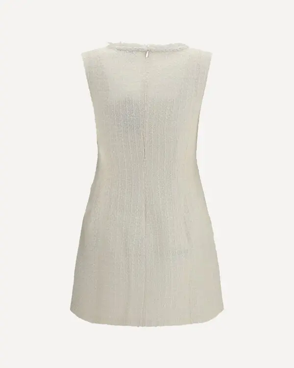SELF-PORTRAIT Sleeveless Bouclé Mini Dress