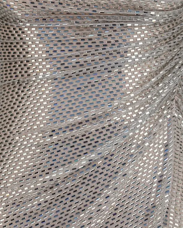 SELF-PORTRAIT Sequins Draped Dress