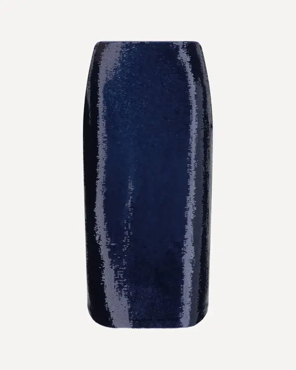 TOM FORD Sequin Midi Skirt - Blue
