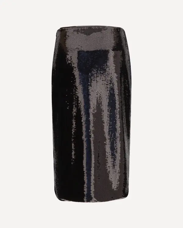 TOM FORD Sequin Midi Skirt - Blue