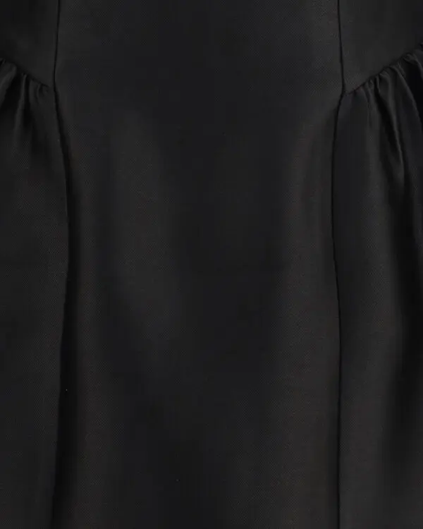 SELF-PORTRAIT Short Taffeta Dress With Collar