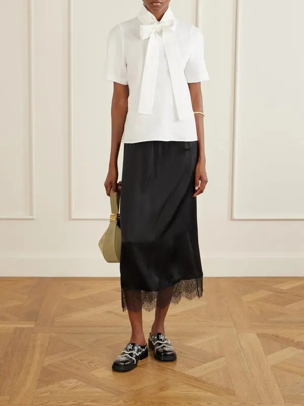 Simone Rocha Leather Slip-ons With Floral Embroidery - Multi