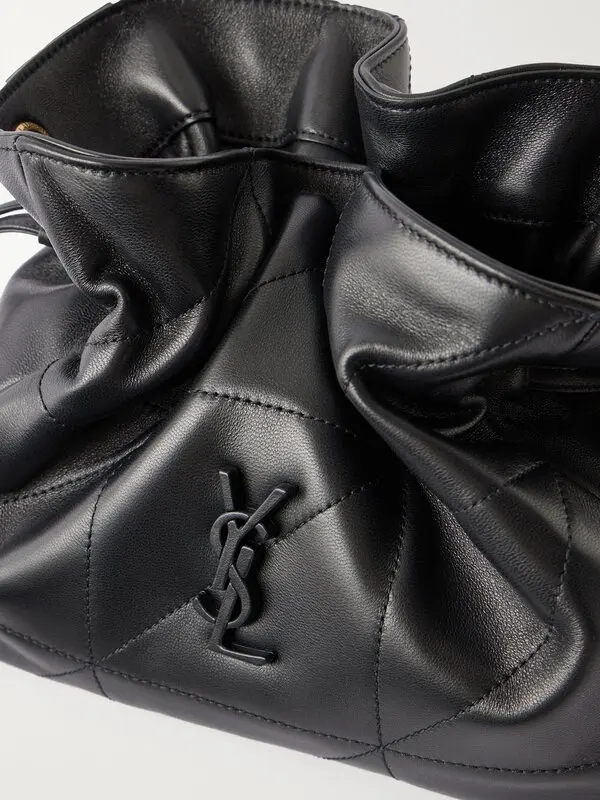 Saint Laurent Jamie Quilted Leather Shoulder Bag - Black