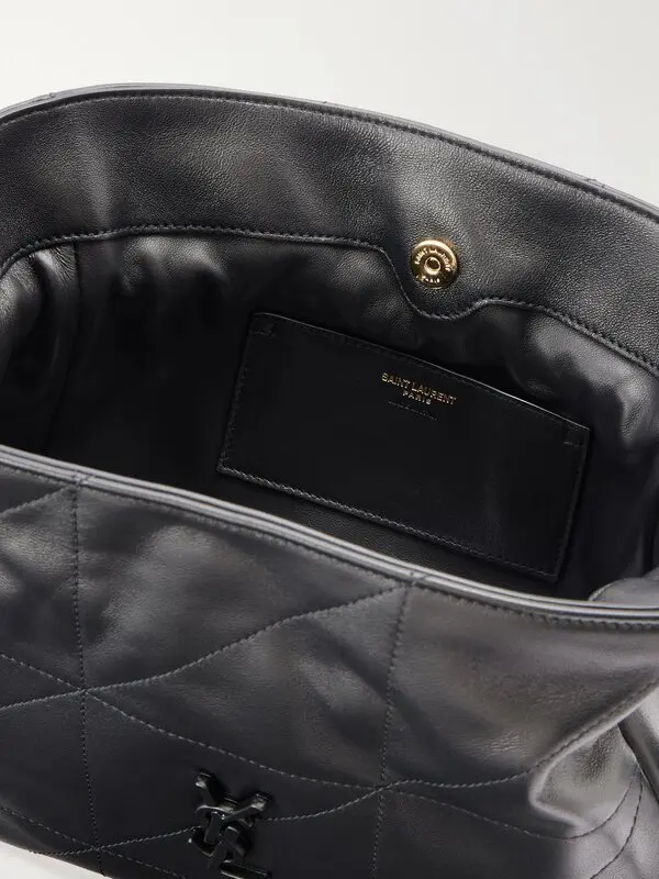 Saint Laurent Jamie Quilted Leather Shoulder Bag - Black