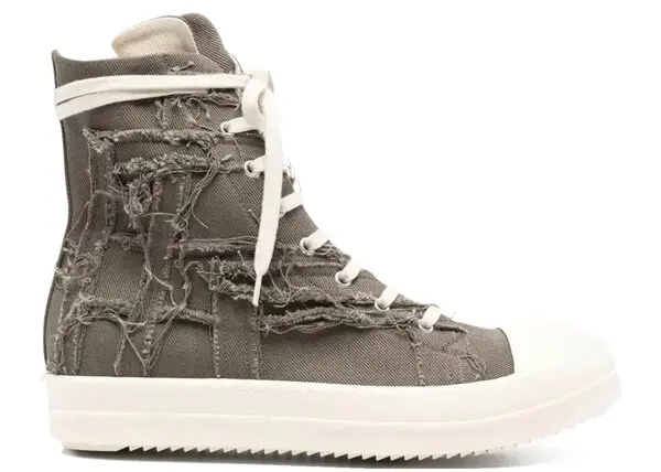 Rick Owens Denim High Top Sneakers - Dust/milk