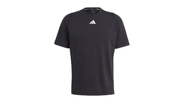 Adidas Train Icons 3 Bar Logo Tee Shirt - Black