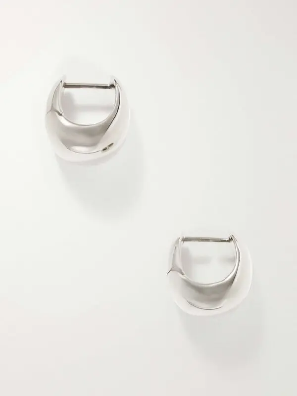 Lié Studio The Violet Sterling Hoop Earrings - Silver