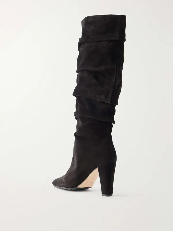 Manolo Blahnik Calassohi 90 Suede Knee Boots