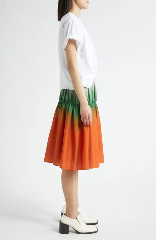 3.1 Phillip Lim Mixed Media Ombré Midi Dress
