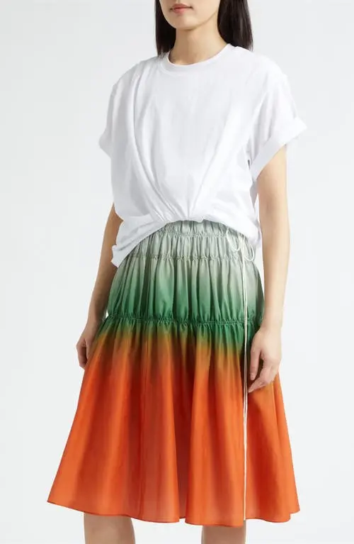 3.1 Phillip Lim Mixed Media Ombré Midi Dress
