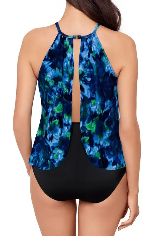 Magicsuit Mashup Aubrey Halter One-piece Swimsuit - Blue Multi
