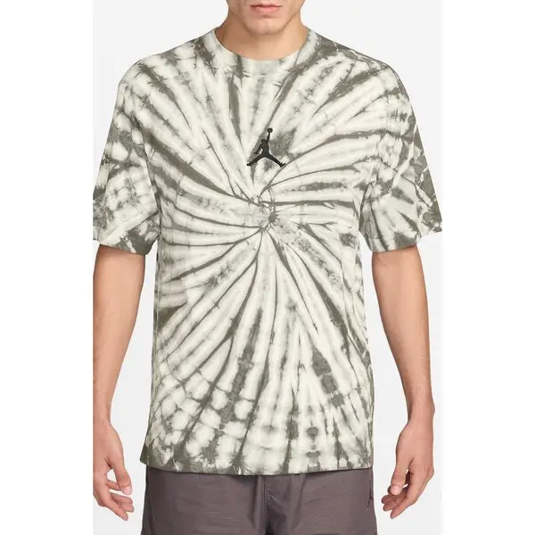 JORDAN Jumpman Tie Dyed Graphic T-shirt - Sail/black