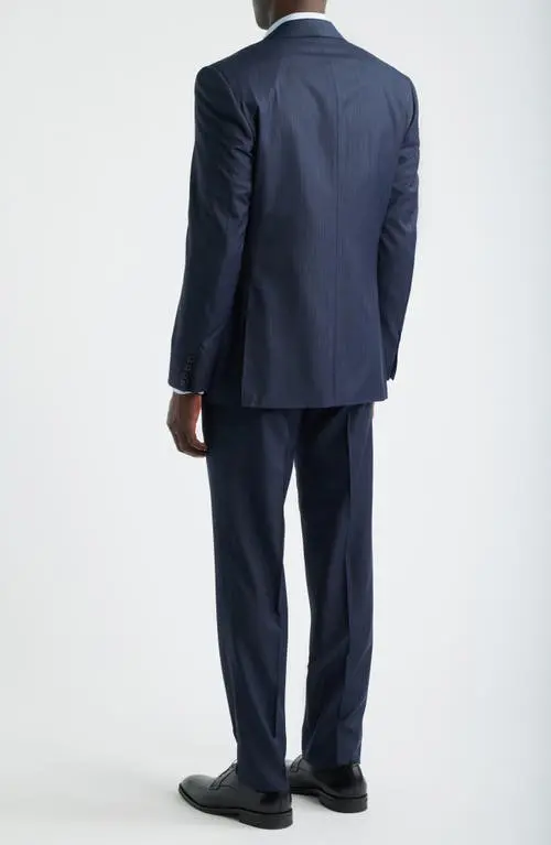 Canali Siena Regular Fit Pinstripe Super 170s Wool Suit