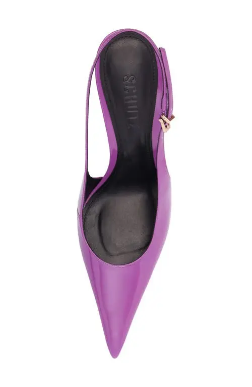 Schutz Liora Slingback Pointed Toe Pump - Viola