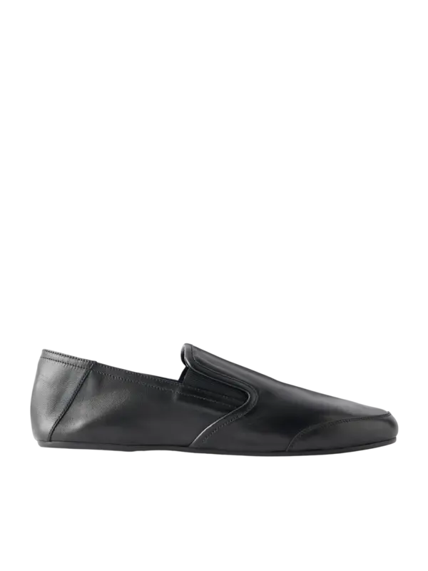 JAMIE HALLER The Wushu Leather Slippers - Black