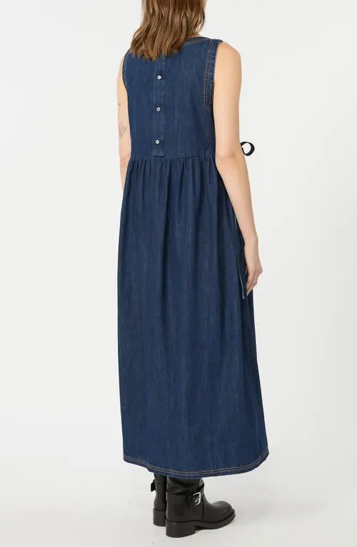 Max Mara Sleeveless Cotton Denim Dress